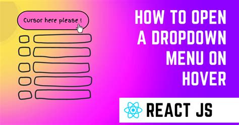 create hoverable dropdown menu react with tailwind cs