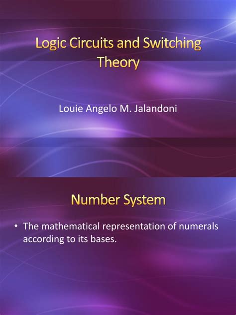 logic circuits and switching theory pdf subtraction mathematical notation
