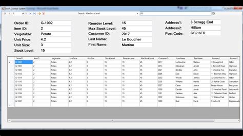 How To Create Stock Control System In C YouTube