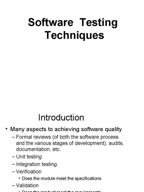 software testing techniques pdf control flow software testing