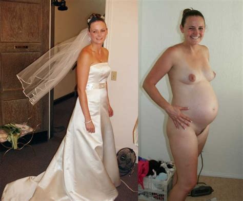 Bride Dressed Undressed Before After