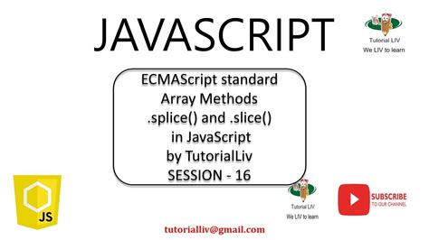 Lecture 6 16 Javascript ES6 Array Splice Slice Array In