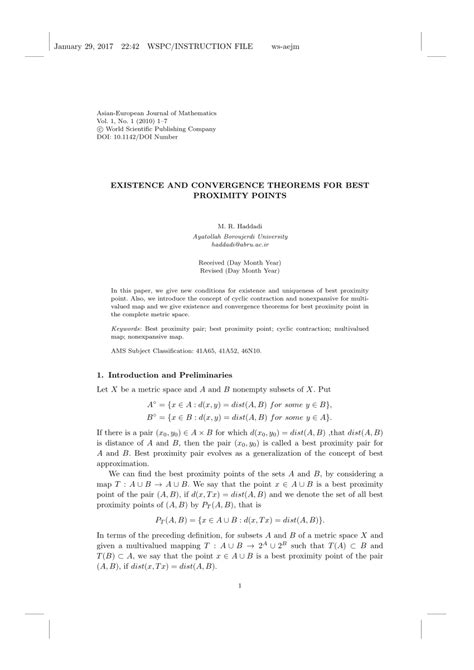 pdf existence and convergence theorems for best proximity points