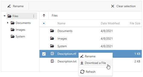 angular filemanager contextmenu devextreme angular documentation