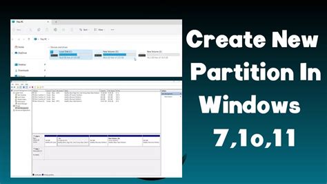 How To Create Partition In Windows 10 Windows 11 Drive Partition