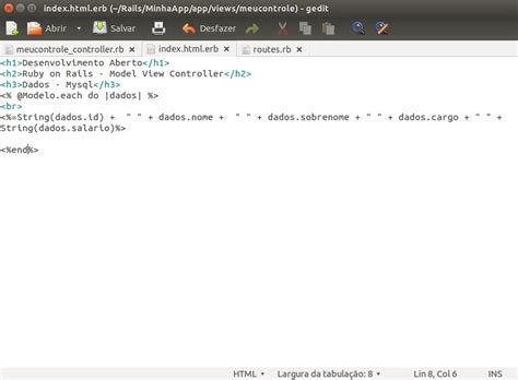Ruby On Rails Model View Controller MySQL Linux Ruby