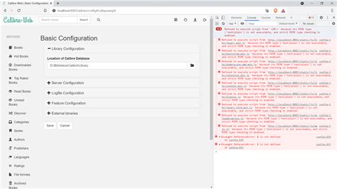 refused to execute script from because its mime type text plain is not executable and
