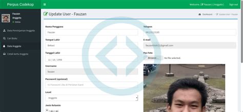 sistem informasi perpustakaan berbasis web php php id blog