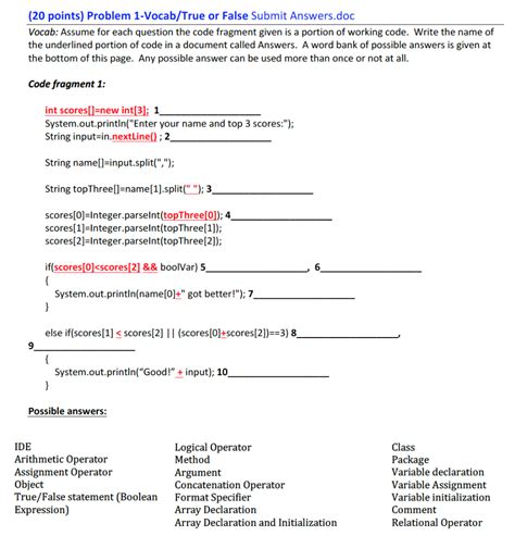 java programming question bank with answers