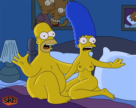 Rule 34 Breasts Chubby Color Female Homer Simpson Human Indoors Male Marge Simpson Night