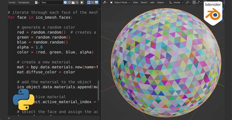 artstation beginner blender python tutorial assigning materials to faces of a mesh part 1