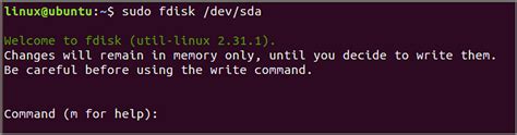 Fdisk View All Commands