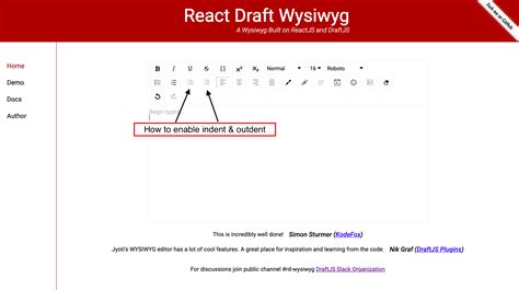 How To Enable Indent Outdent In React Draft Wysiwyg Issue