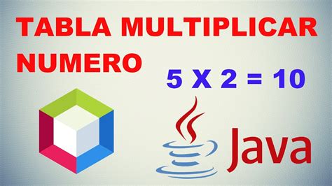 Tabla De Multiplicar De Un Numero Usando Un Ciclo For En Java Youtube