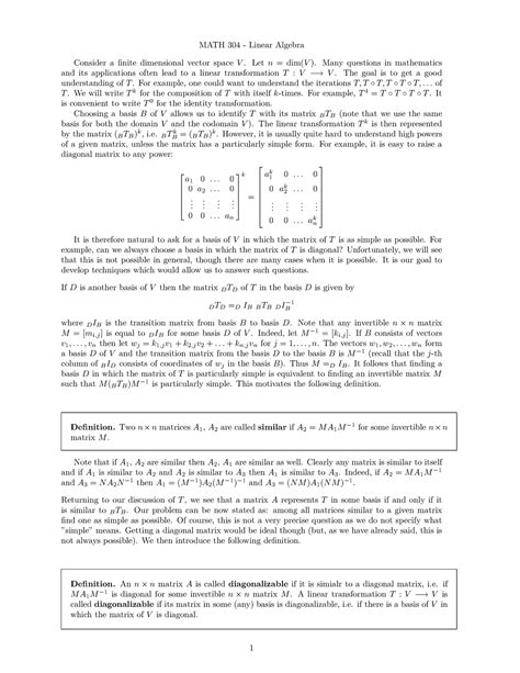 17 17 pdf math 304 linear algebra consider a finite dimensional vector spacev letn dim v