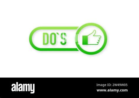 Check Marks Ui Button With Dos And Donts Flat Simple Style Trend