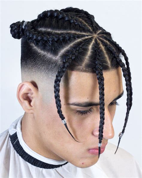 Pin By Beyond The Chair On Best Mens Haircuts And Braids Braids With Fade Braid Styles For