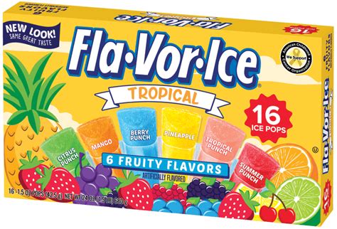 Flavorice Freezer Pops Assorted And Tropical Flavors Home
