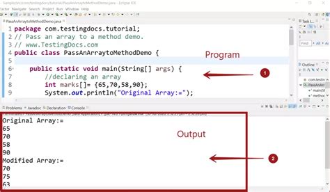 How To Pass An Array To A Method In Java TestingDocs