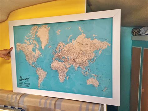 Push Pin Travel Maps The Perfect Gift For A Traveler Mr MrsHowe