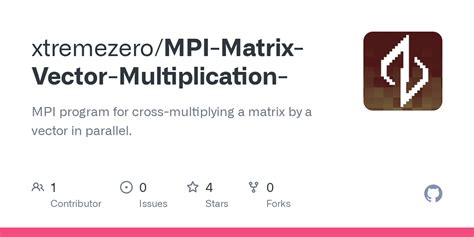 github xtremezero mpi matrix vector multiplication mpi program for cross multiplying a