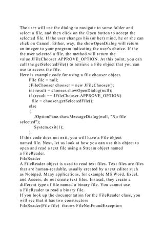CS101S ThompsonUniversity Of BridgeportLab 7 Files File Docx