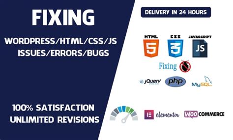 fix wordpress issues or html css js responsive issues in 24 hours by mosharof web fiverr