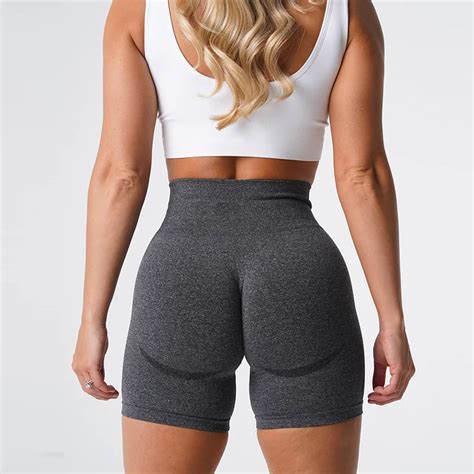 Seamless Contour Shorts High Waist Push Up Yoga Leggings Nvgtn Elasticity Gym Running Yoga