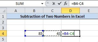 What Formula To Use To Subtract In Excel Frbda