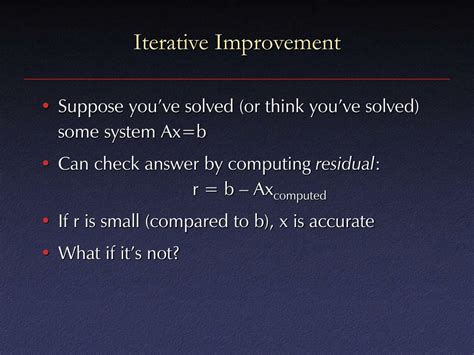 PPT Solving Linear Systems Iterative Methods And Sparse Systems