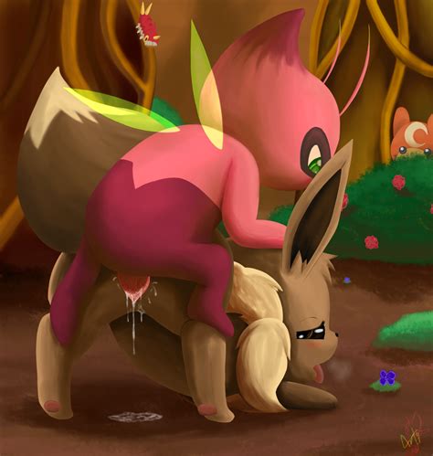 Rule 34 Alternate Color Arti4000 Celebi Eevee Female Fur Furry Ears Furry Tail Legendary
