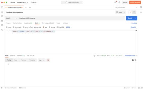 Spring Boot POST With RequestBody In Rest API