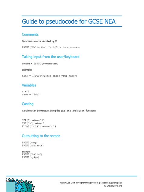 guide to pseudocode pdf string computer science computer programming