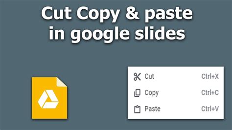 How To Text Or Slide Cut Copy And Paste In Google Slides YouTube