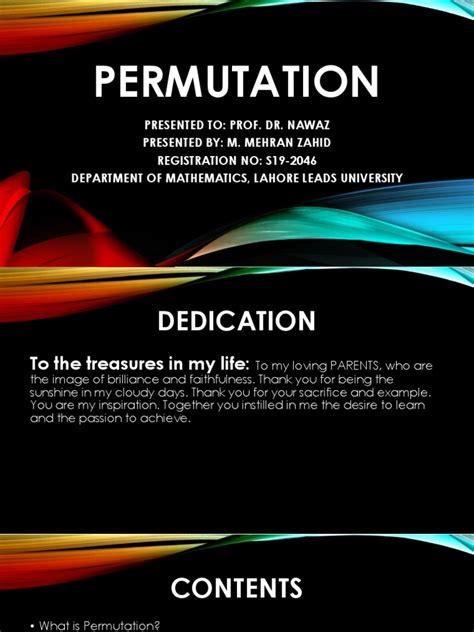 permutation presentation pdf permutation discrete mathematics