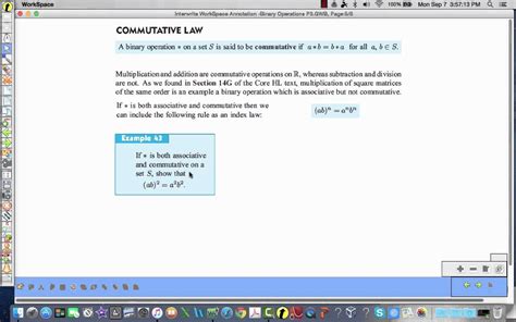 binary operations commutative law youtube