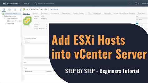 How To Add ESXi Host Into VCenter Server VMware Basics VMware