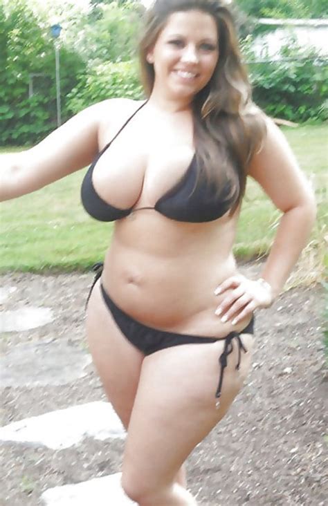 Sexy Curvy Wife With Fabulous Tits In Black Bikini Toobusyliving