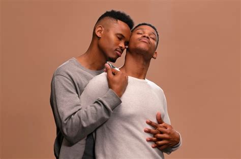 Premium Photo Medium Shot Gay Black Men Posing