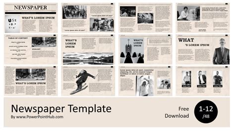 Newspaper Powerpoint Templates