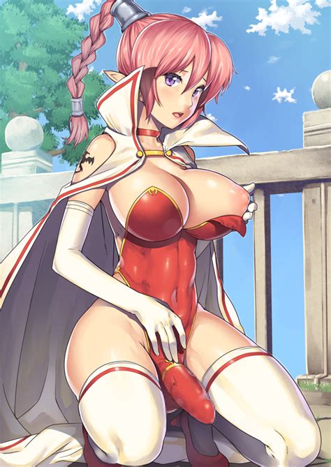 Rule 34 1futa Areola Balls Balls In Leotard Balls In Panties Blush Braid Breasts Cape Censored