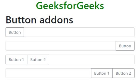 bootstrap 4 input groups geeksforgeeks
