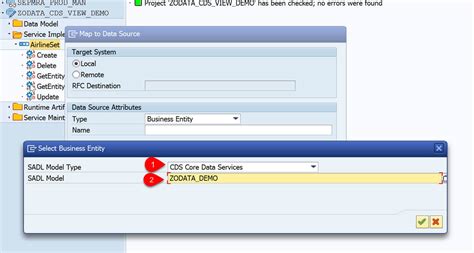 How To Create OData Service For ABAP CDS View Using Mapping Editor In SEGW