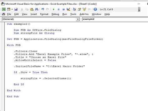 how to create an vba excel open file dialog box 500 rockets marketing
