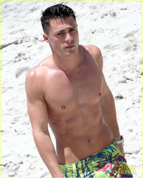 Arrows Colton Haynes Flaunts Six Pack Abs At The Beach Photo 3141760 Colton Haynes