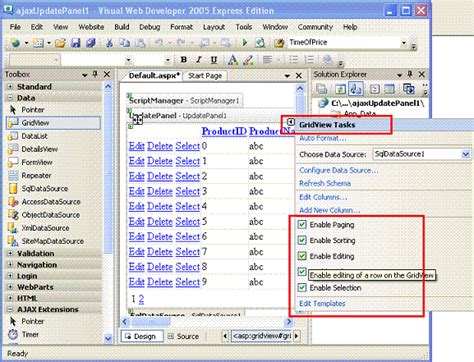 select row in asp net gridview example csharpcode org