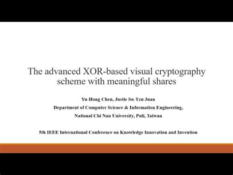 The Advanced XOR Based N N Visual Cryptography Scheme With