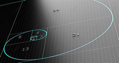Fundo Espiral De Fibonacci Ou Sequência Conceito De Sequência De