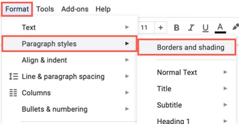 How To Add Borders And Color To Paragraphs In Google Docs