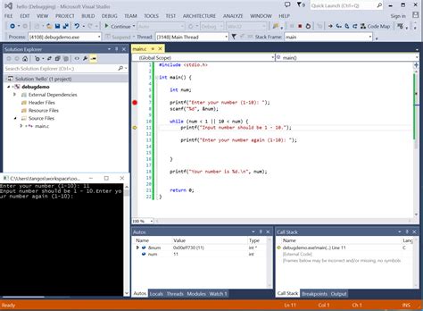 How To Debug C Code In Visualstudio
